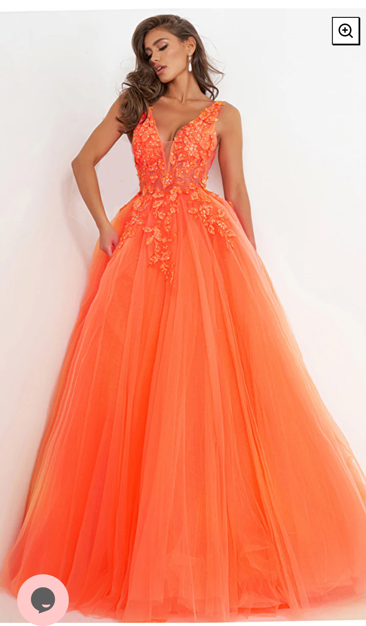 Jovani 02840 - Orange - Anna – MarlasFashions.com